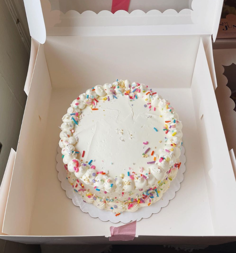 Festive Sprinkles & Piping Cake – New June Bakery